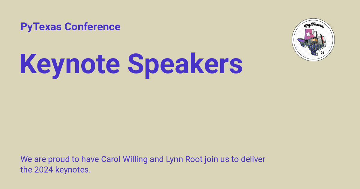 Keynote Speakers - PyTexas Conference